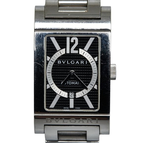 BVLGARI | Accessories | Bvlgari Rettangolo Watch Rt45s Automatic Black ...